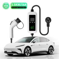 China 3.5kW 16A Single Phase Portable GBT Charger Adjustable EVSE Electric Vehicle Charging Stations for sale