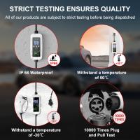 China Type 1 Portable EV Charger Level 2 16A Smart EV Charging Cable With LCD Display for sale