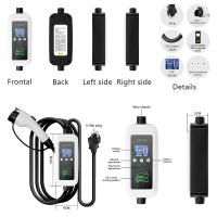 China Type 1 Portable EV Charger Level 2 16A Smart EV Charging Cable With LCD Display for sale