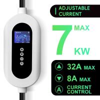 China E-mingze 7kw/32A Tesla 5m Cable Portable Charger For Ev Cars for sale