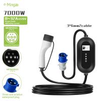 China 32A 7kw Type 2 Smart Display EV Portable Power Bank With APP Control for sale