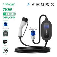 China ODM OEM Mode 2 Type 27kw 32A Smart Display Car Charging Station With App for sale