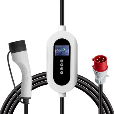China E-mingze Mode 2 Type 2 5m Cable 22KW/32A Ev Charger With APP WIFI for sale