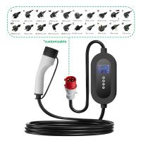 China E-mingze 22kw/32A Type 2 3 Phase Mode 2 Ev Portable Charger IP65 for sale