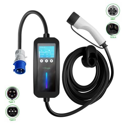 China AC Charging Type 2 Mode 27kw 1 Phase EV Station Charger OEM With App for sale