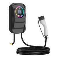 China EV Wallbox Charger 32A/7KW AC Type2 Waterproof rating IP65 Wall-mounted Charging Station for sale