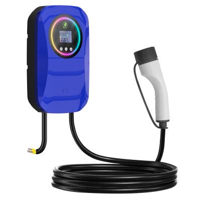 China 7kw 32A ODM OEM Type 2 Mode 3 Wallbox EV Charger With App Wifi for sale