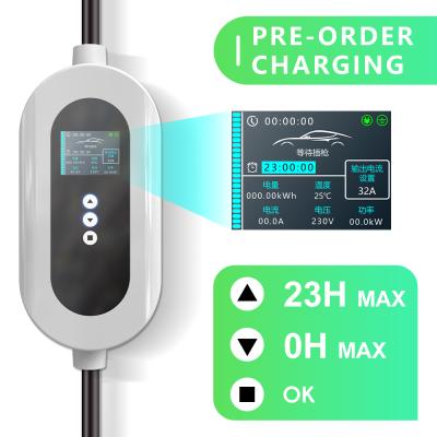 China E-mingze 1 Phase IP65 GBT 7kw/32A Smart Charging Ev Portable Charger for sale