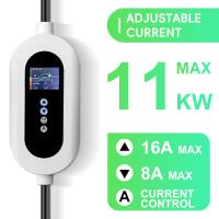 China Smart Portable EV Charger GB/T 11kW 16A Red Industrial Plug For Electric Car for sale