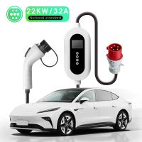 China E-mingze GBT 22KW/32A Fast Charging 3 Phase APP WIFI Electric Car Charger for sale