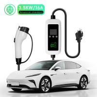 China E-mingze Mode 2 Smart Display 3.5kw /16A Type 1 5m Cable Portable Charger For Ev Cars for sale