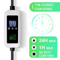 China E-mingze Mode 2 Smart Display 3.5kw /16A Type 1 5m Cable Portable Charger For Ev Cars for sale