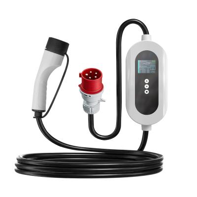 China E-mingze Fast Charging 11kw/16A Mode 2 Type 2 IP65 3 Phase Mobile Ev Charger for sale