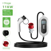 China E-mingze16A/11KW 3 Phase IP66 AC Charging Electric Vehicle Charging Station With APP WIFI for sale