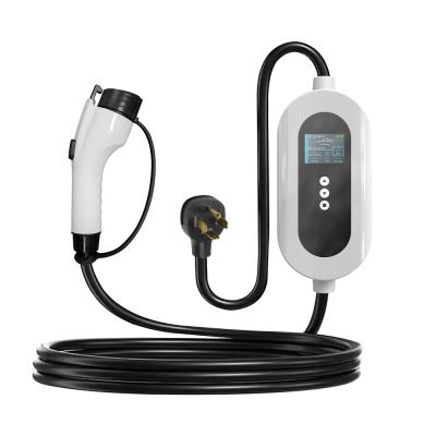 China 11kW Type 1 Portable EV Charger 48A Fast Charging With LCD Screen for sale