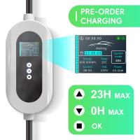 China Fast Charging Type 1 Portable Car EV Charger 11kW 48A With LCD Display for sale