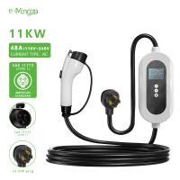 China E-mingze 11kw/48A Type 1 Fast Charging Mode 2 Electric Car Charger With APP Wifi for sale