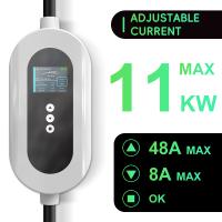 China E-mingze 48A/11KW Tesla Smart Charging Ev Car Charger With App Wifi for sale
