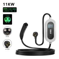 China E-mingze 48A/11KW Tesla Smart Charging Ev Car Charger With App Wifi for sale