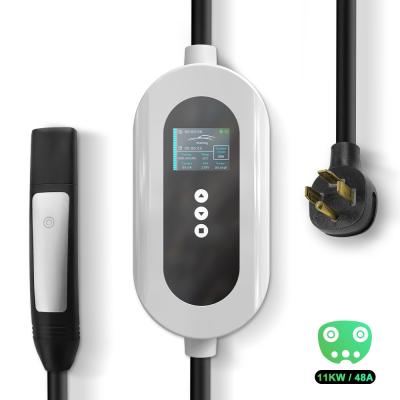 China E-mingze 48A/11KW Tesla Smart Charging Ev Car Charger With App Wifi for sale