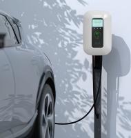 China Duty Steel EV Charger Floor Mounted Stand For Wallbox Charging Stations Outdoor for sale