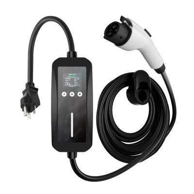 China EVSE Type 1 Portable EV Charger SAE J1772 Fast Charging With 6-20 Plug For Home Use for sale