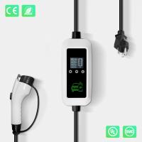 China Portable AC EV Charger 7KW Type 1 8A-32A Adjustable Current CE RoHS for sale
