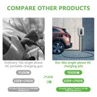 China USA Standard 110V-250V 9kW Wall Box EV Charger Adjustable Current 8-40A With NFC APP for sale