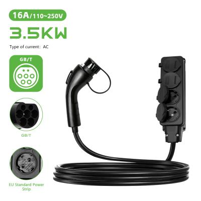 China Type 2 V2L Socket 3.5kW 16A AC Adapter for BYD Tesla CCS2 EVs for sale