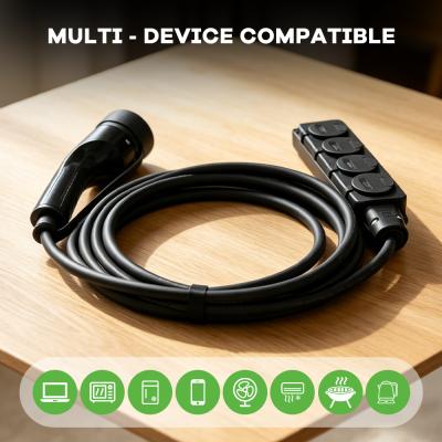 China Vehicle To Load Socket 3.5kW V2L Adapter Type 2 EV Discharge Plug for sale