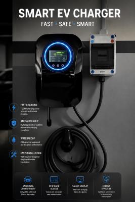 China 32A 7kw Type 2 AC Charging Mode 3 For BYD Electric Car Charger With App WiFi for sale