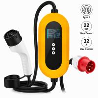 China 3 Phase 22kw 32A User Friendly Overcurrent Protection Mode 2 EV Smart Charger for sale