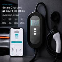 China 5m Portable 7kW Type2 Charger 8-32A Adjustable Rainproof Outdoor With APP Control for sale