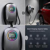 China 380V 22kW Type 2 Wall Mounted EV Charger With WiFi APP 32A Smart AC Charging Station for sale