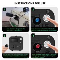 China GB/T V2L Discharge Adapter 16A 3.5kW EV Power Outlet For Camping Emergency for sale