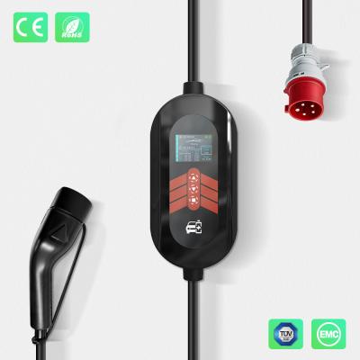 China 11kW Portable EV Charger | 3-Phase AC Electric Vehicle Charger for sale