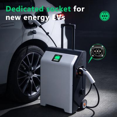 China Electric Vehicle Power Bank 3600Wh Type 2 Type 1 GBT Tesla LiFePO4 and Tuya App for sale