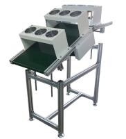 China Dip Line Small PCB Belt Conveyor Assembly For Wave Solder Outfeed for sale