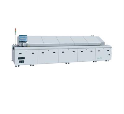 China LED Nitrogen SMT Reflow Soldering Machine Rail Support Fully Forced Air Convection for sale