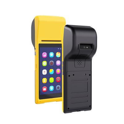China 5.5 Inch Touch Screen display Handheld Terminal 3G Android Mini Pos Machine with Bluetooth Wifi Thermal Mini Pos Printer for sale