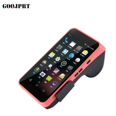 China Free SDK Handheld Portable Pos Terminal barcode scanner Restaurant thermal printer wireless bluetooth wifi Android5.1 PD for sale