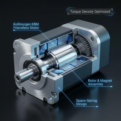 China Original Kollmorgen TBM/KBM Series Frameless Motor for Humanoid Robot Actuators for sale