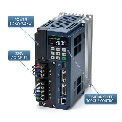 China A2 Series AC Servo Drive 1.5kW-7.5kW 220V Servo Amplifier Replacement for CNC for sale