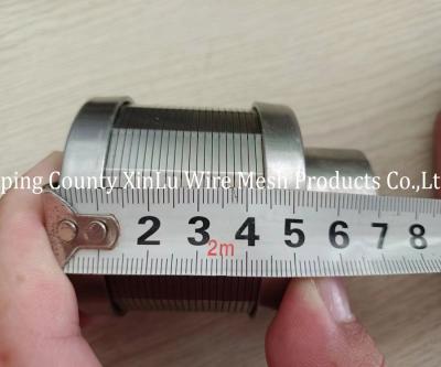 China Stainless Steel 304 316L Mixed Bed Water Filter Bottom Nozzle 40-70mm Screen Length 0.2-0.25mm Slot for sale