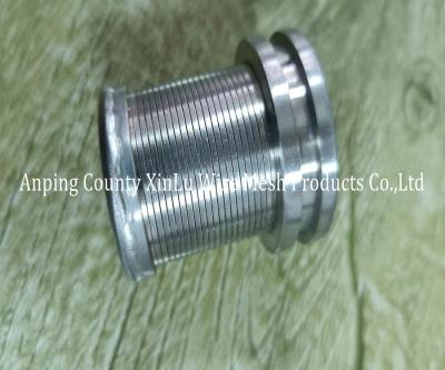 China Stainless Steel Johnson Screen Filter Nozzle 18x2.5mm Support Wire 40-70mm Length for sale