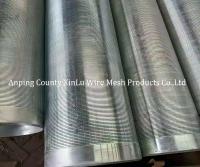 China Galvanized Wedge Wire Water Well Screen Pipe 219mm OD Slot 0.1-3.0mm Profile V Wire 2.5x4mm for sale