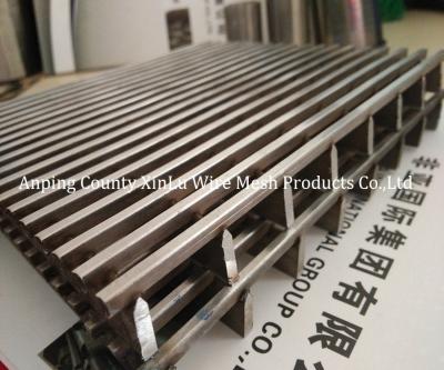 China Industrial Wedge Wire Flat Panel 4x40mm Frame Stainless Steel Sieve Bend Screen 0.1-50mm Slot for sale