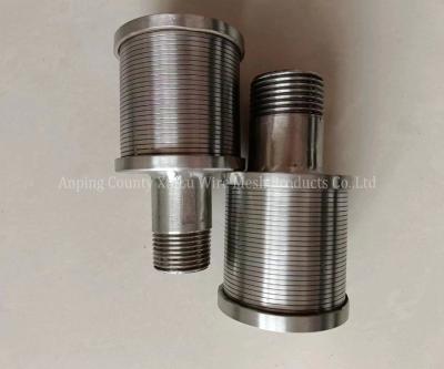 China 70mm Wedge Wire Filter Nozzle Stainless Steel 304 316 0.18mm Slot for Water Treatment for sale