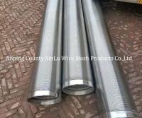 China Stainless Steel Wedge Wire Screen Tube 304 316 Johnson V Wire Pipe 2-16 Inch for sale