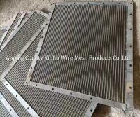 China Wedge Wire Wrapped Flat Panel Johnson Screen Mesh SS304 0.5mm Slot for Petrochemical Filtration for sale